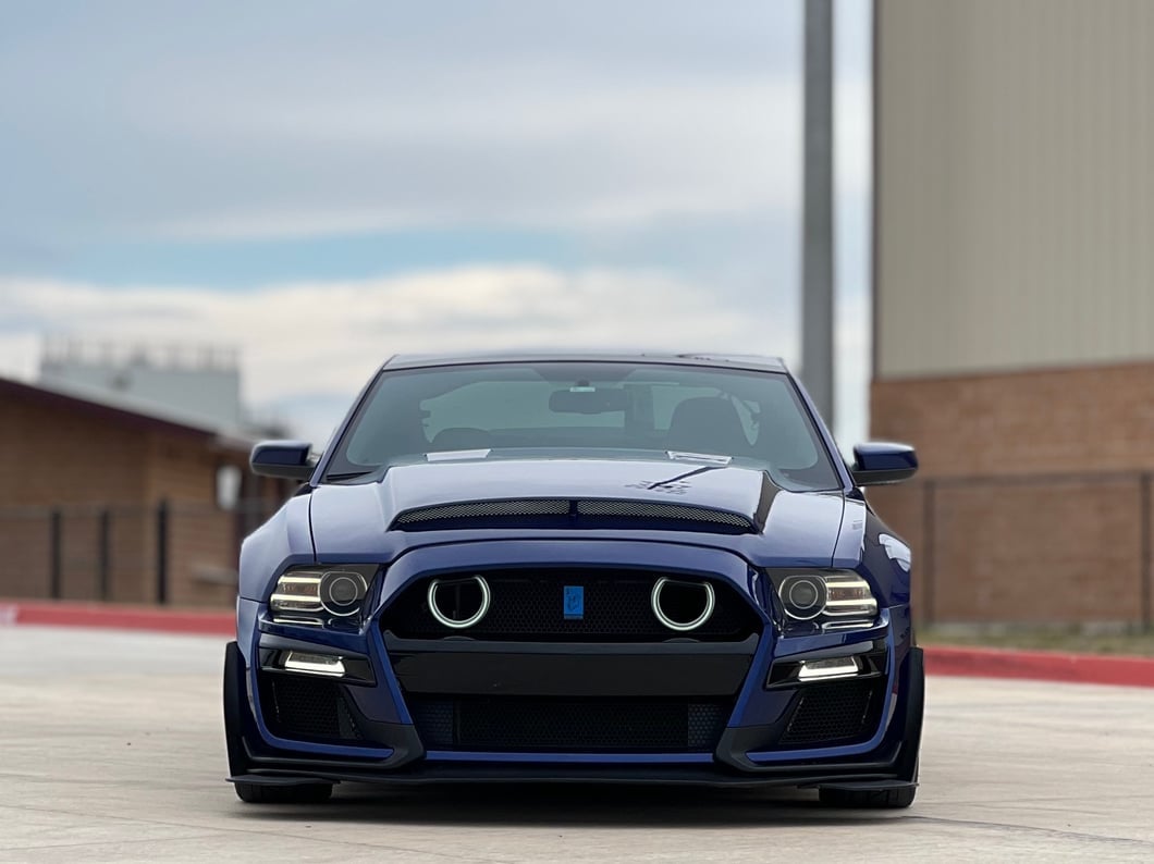 MP Concepts GT500 Style Front Bumper; Unpainted (13-14 Mustang GT, V6 ...