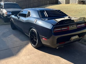 2008-2022 Dodge Challenger Louvers - Rear Window| AmericanMuscle